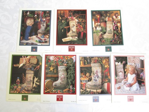 Christmas STOCKINGS Shepherds Bush 7 Patterns Cross Stitch Charts Angel ...