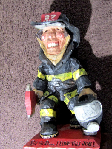 FIREFIGHTER CARICATURE / FIGURE by Peter Ortel Retired FDNY | eBay