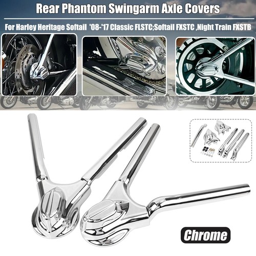 Motor Rear Phantom Swingarm Axle Covers Kit For Harley Softail FXST ...