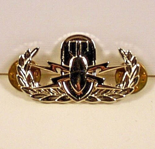 US Armed Forces Basic Explosive Ordnance Disposal Shiny Large Badge ...