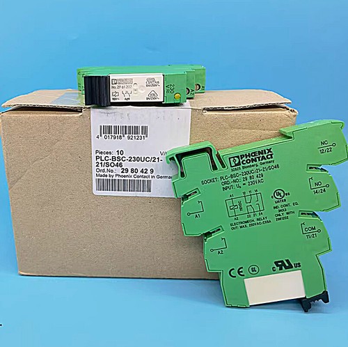 1PCS No.2961202 with PLC-BSC-230UC/21-21/SO46 230V No.2980429 Relay ...