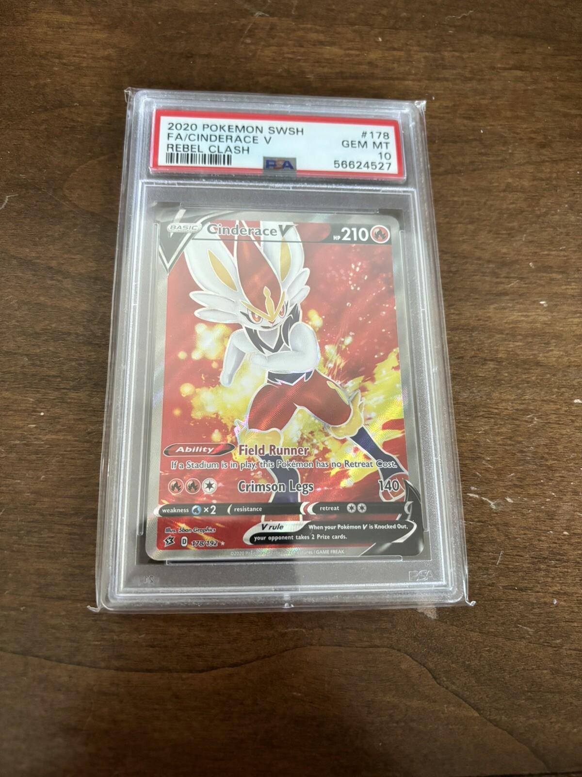 Cinderace V 2020 Sword & Shield: Rebel Clash #178/192 Holo (Full Art ...