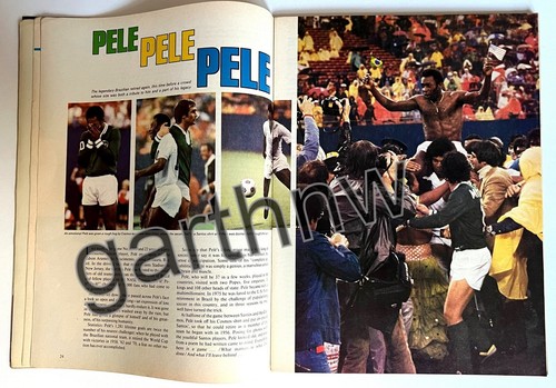PELE 1977 LAST GAME WITH NEW YORK COSMOS SOCCER RETIREMENT PICTORIAL ...