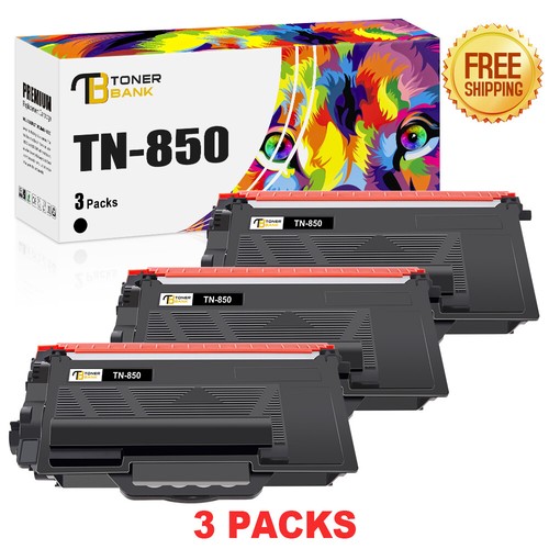 3PK TN850 TN820 Toner Compatible With Brother HL-L5000D L5100DN MFC ...