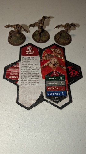 Heroscape Anubian Wolves! Wave 7- Utgar's Rage! W/Card!! | eBay