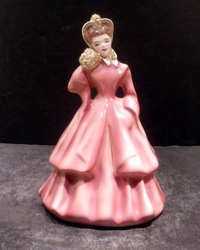 California Florence Ceramics Irene Figurine With Pink Dress - 6" - MINT ...