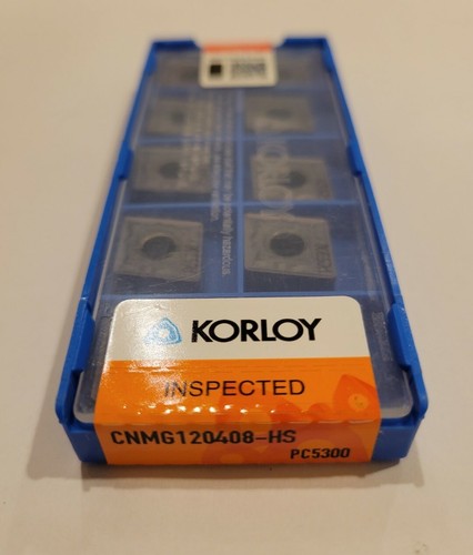 CNMG432-HS PC5300- KORLOY - 10 PACK - NEW - USA STOCK - CNMG120408-HS ...