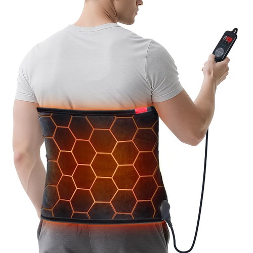 Lower Back Heating Pad: 2X Graphene Wrap Around Heat Pad for Deep Pain ...
