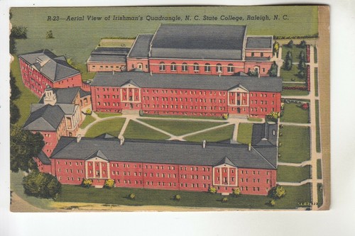 Aerial View Irishman's Quadrangle NC State College Raleigh NC | eBay
