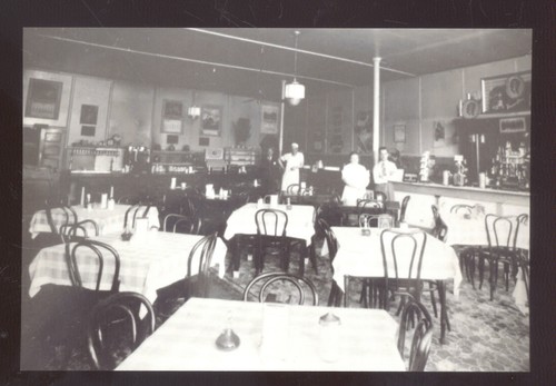 REAL PHOTO FOWLERVILLE MICHIGAN SUMNER HOTEL RESTAURANT INTERIOR ...