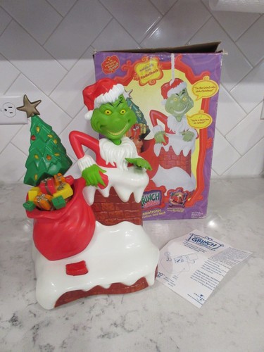 Dr Seuss How The Grinch Stole Christmas Radio Shack Coin Bank Animated ...