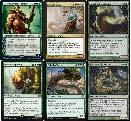 MTG Wurm Deck - Elderscale Garruk Primal Hunter Novablast Armada Magic ...