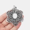 10pc Gold Tone Brass Filigree Pendant Setting Bezels Oval Open Back ...