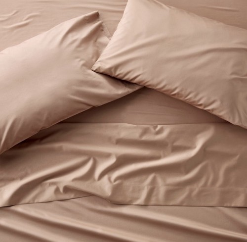 Queen 600 Thread Count Sateen Sheet Set Light Adobe Clay - Casaluna NEW ...