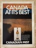 1972 VINTAGE PRINT AD CANADIAN MIST WHISKY CANADA AT ITS BEST MOUNTAINS ...