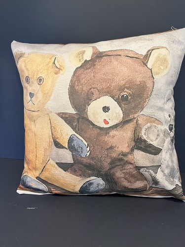 Throw pillow Pat Wiles Fine Art print 18X18 decorative Teddy Bears ...