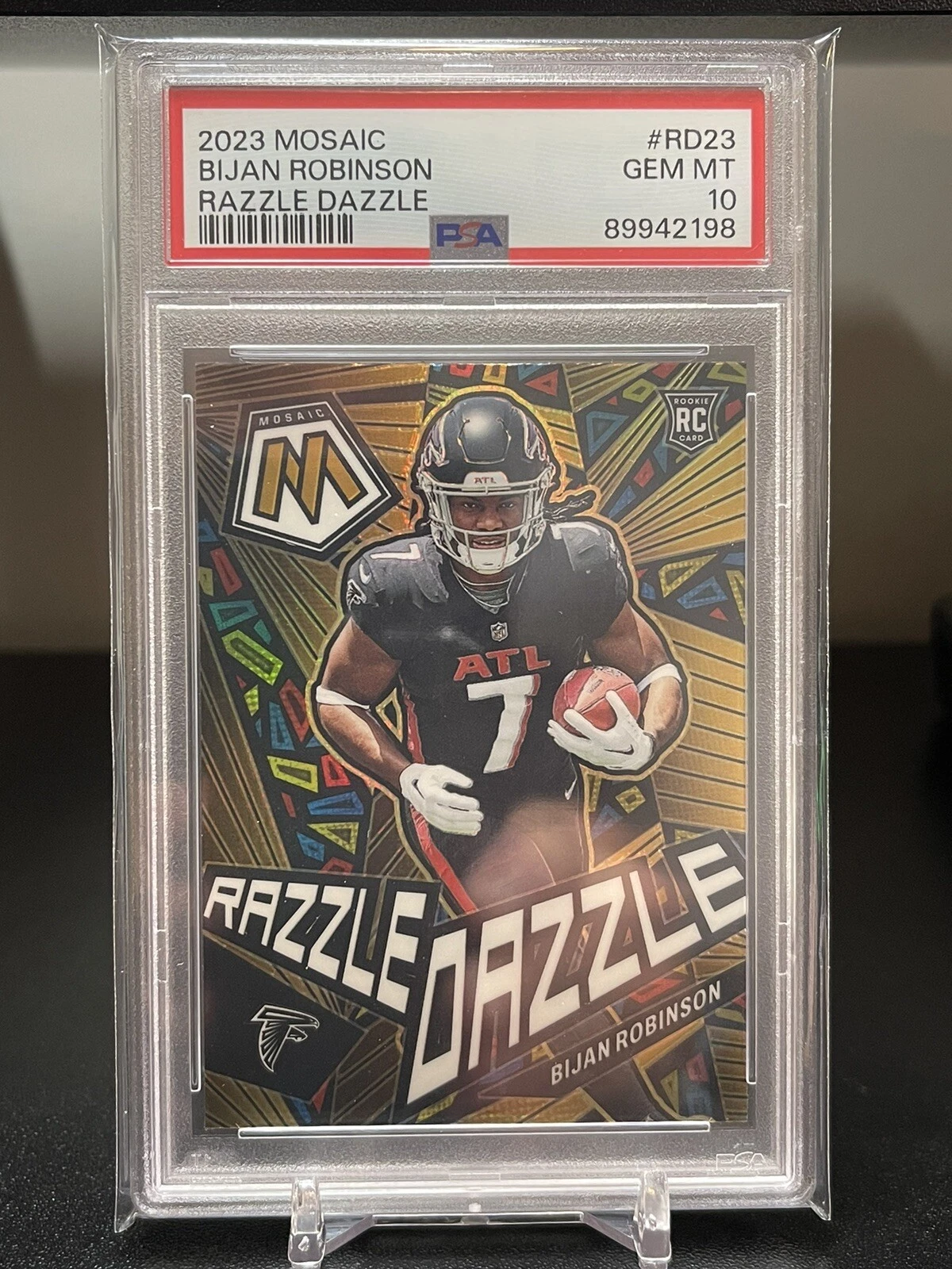 Bijan Robinson 2023 Mosaic #RD-23 Razzle Dazzle /(SSP) Price Guide ...