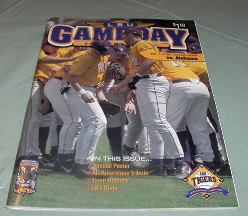 VINTAGE 2000 LSU TIGERS VS ALABAMA CRIMSON TIDE BASEBALL OLD PROGRAM | eBay