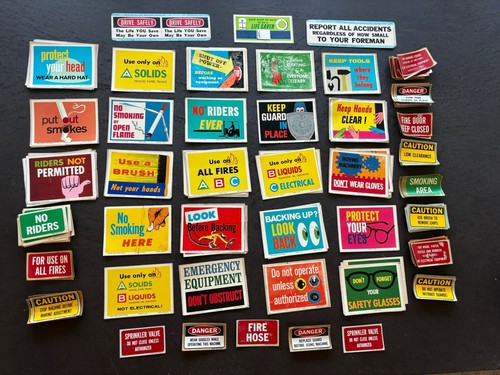 Vintage National Safety Council Stickers - 1970’s- Over 170 + | eBay