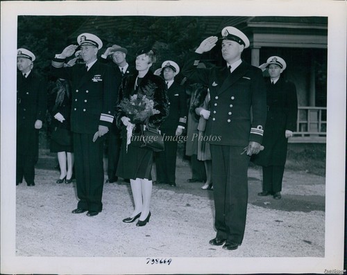 1944 Crown Princess Martha Norway Rear Admiral William Munroe Wwii 8X10 ...