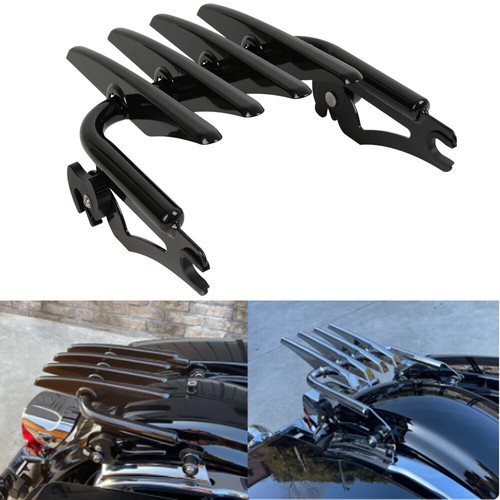 Motorcycle Detachable Steel Stealth Rear Luggage Racks For Harley Glide ...