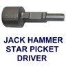 JACK HAMMER STAR PICKET FARM FENCE T POST DRIVER CHISEL JACKHAMMER 30mm ...