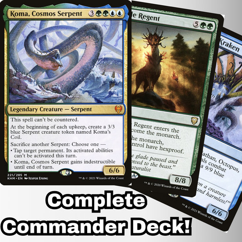 Koma, Cosmos Serpent Commander Deck EDH 100 Magic Cards Custom Deck MTG ...