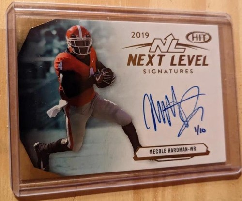Mecole Hardman 2019 Sage Premier Draft Next Level Gold autograph auto # ...