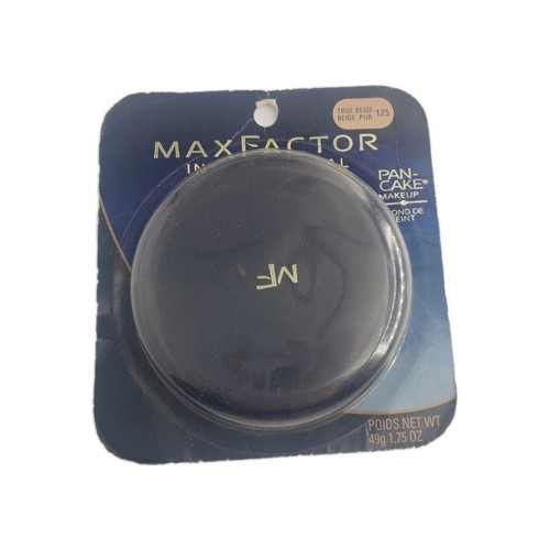 Max Factor Pan Cake Makeup- True Beige #125 Card is imperfect | eBay