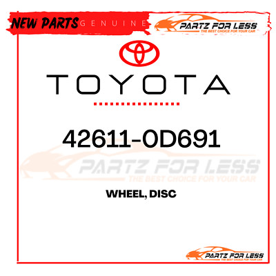 42611-0D691 TOYOTA GENUINE WHEEL, DISC 4261 | buyMotors