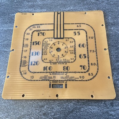 Radio Dial In Collectible Tube Radios (1930-1949) | eBay