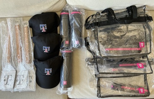 NEW set of 12 T-MOBILE Tuesday Caps Stadium Bags Grilling Spatulas ...