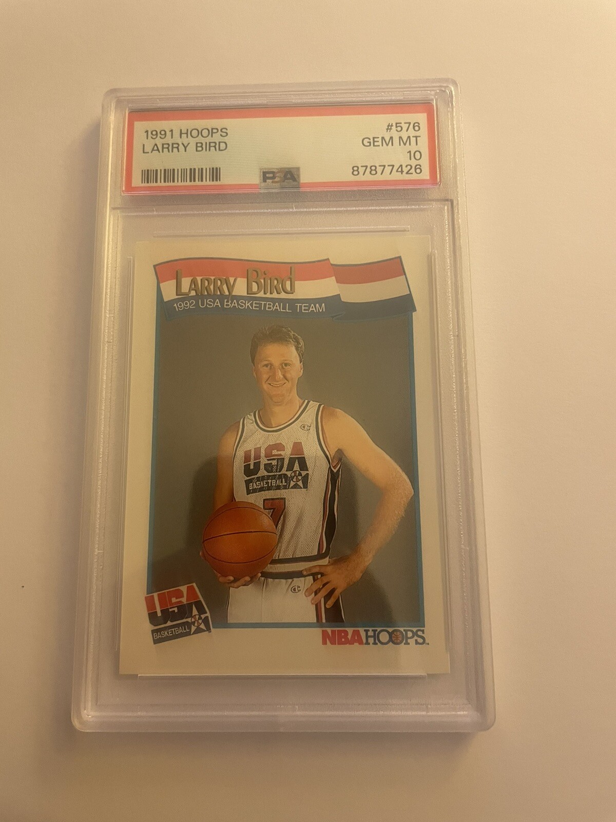 Larry Bird 1991 Hoops #576 USA Basketball PSA 10 Price Guide - Sports ...