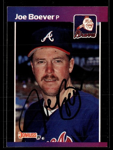 1989 DONRUSS IN PERSON AUTO JOE BOEVER BRAVES | eBay
