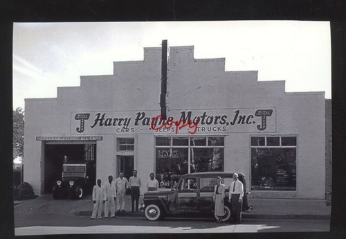 REAL PHOTO AUSTIN TEXAS HARRY PAYNE MOTORS CAR DEALER POSTCARD COPY ...