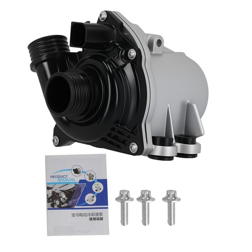 Electric Engine Water Pump & Bolts Genuine For BMW E60 E82 E88 E89 E90 ...