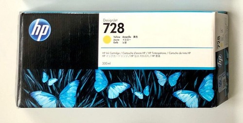 Genuine HP 728 Yellow DesignJet Ink Cartridge F9K15A 300ml -2026 | eBay