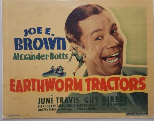 1936 Movie Lobby Card "Earthworm Tractors" Starring Joe E. Brown First ...