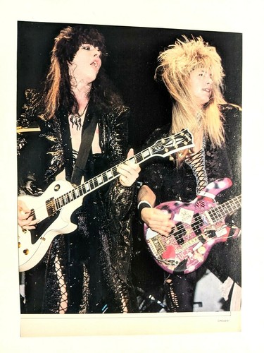 CINDERELLA / TOM KEIFER & ERIC LIVE / MAGAZINE FULL PAGE PINUP POSTER ...