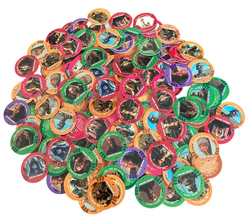 VTG 1999 Star Wars Ep. 1 Defeat The Dark Side Game Pog Tokens- 239 Lot ...