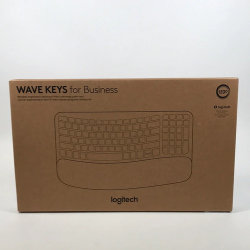 Logitech Wave Keys B Wireless Ergonomic Keyboard YR0096 for sale online ...