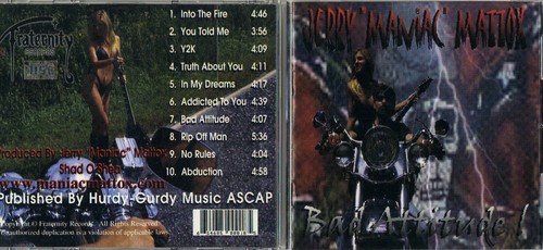 Bad Attitude ~ Jerry "Maniac" Mattox CD DISC ONLY #H251 | eBay
