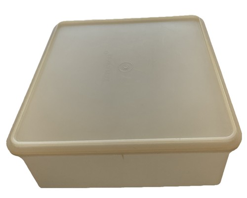 Vintage TUPPERWARE Large Square Keeper 13” x 13x5-1/4 166 & Lid Square ...