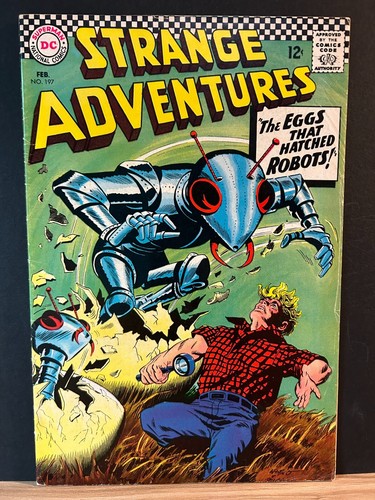 Strange Adventures #197 VG/F Robot Insects Silver Age Comic | eBay