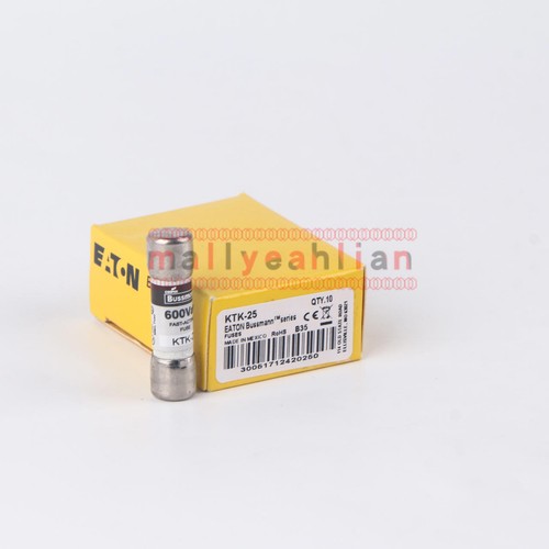 10PCS Bussmann KTK-25 25Amp Limitron Fast Acting Supplementary Fuse ...