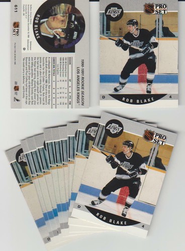 Rob Blake rookie card, 1990-91 Pro Set #611, Los Angeles Kings, HOF | eBay