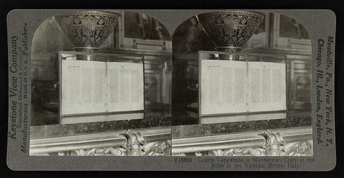 Codex Vaticamus,a manuscript copy of the bible in the Vatican,Rome ...