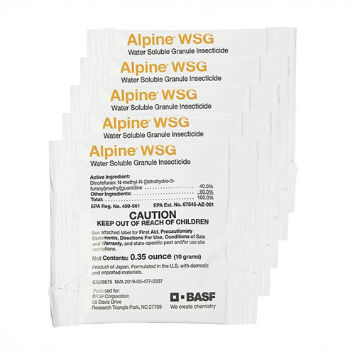 Alpine WSG Water Soluble Granule Insecticide 5 x 10g Packets by BASF | eBay