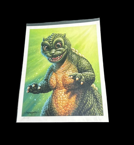 SDCC 2022 Mondo Little Godzilla Print by Jason Edmiston Signed LE175 | eBay