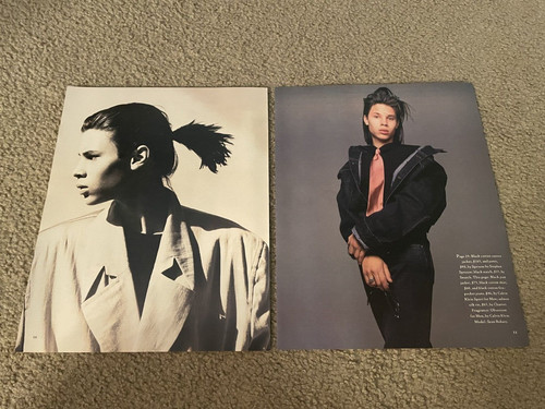 Vintage 1988 MALE MODEL SEAN BOHARY Photo Magazine Clipping Lot #2 x2 ...